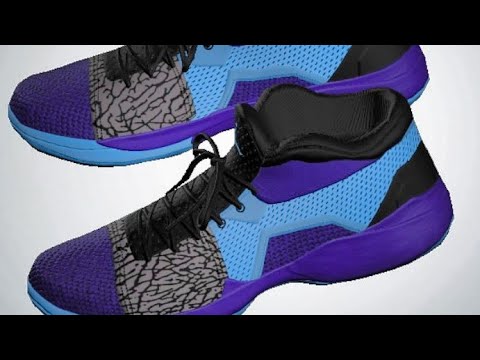 NBA 2K19 - ** NEW AIR JORDAN SHOE IN 2K19 CUSTOM SHOES | HOW TO CREATE ...