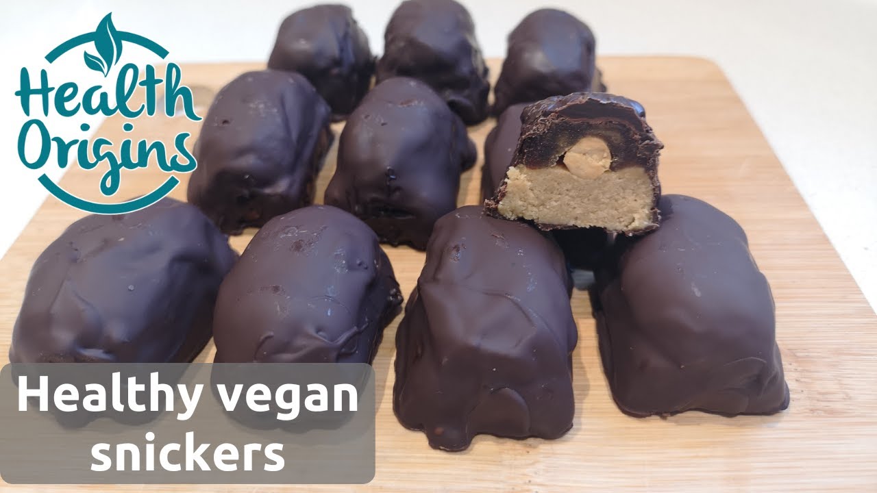 Healthy Vegan Snickers Recipe - YouTube