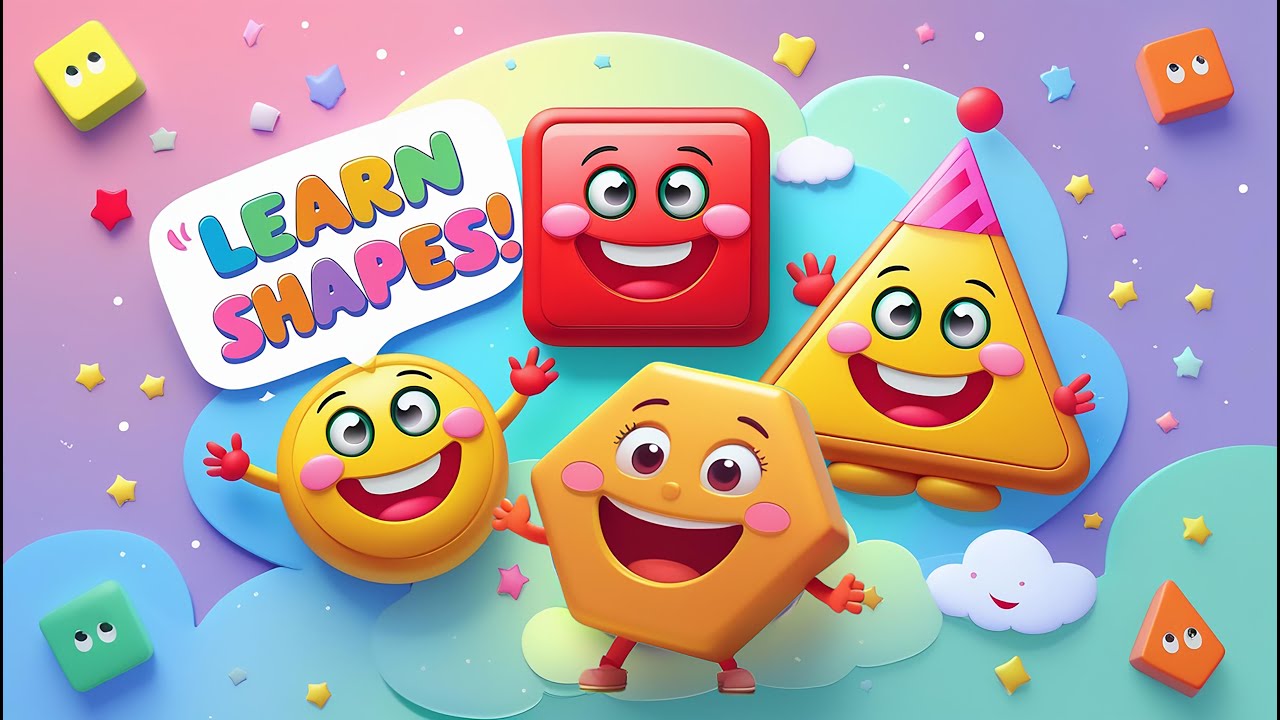 Learn Shapes for Kids | Circle, Square, Triangle, Oval | Shapes ...