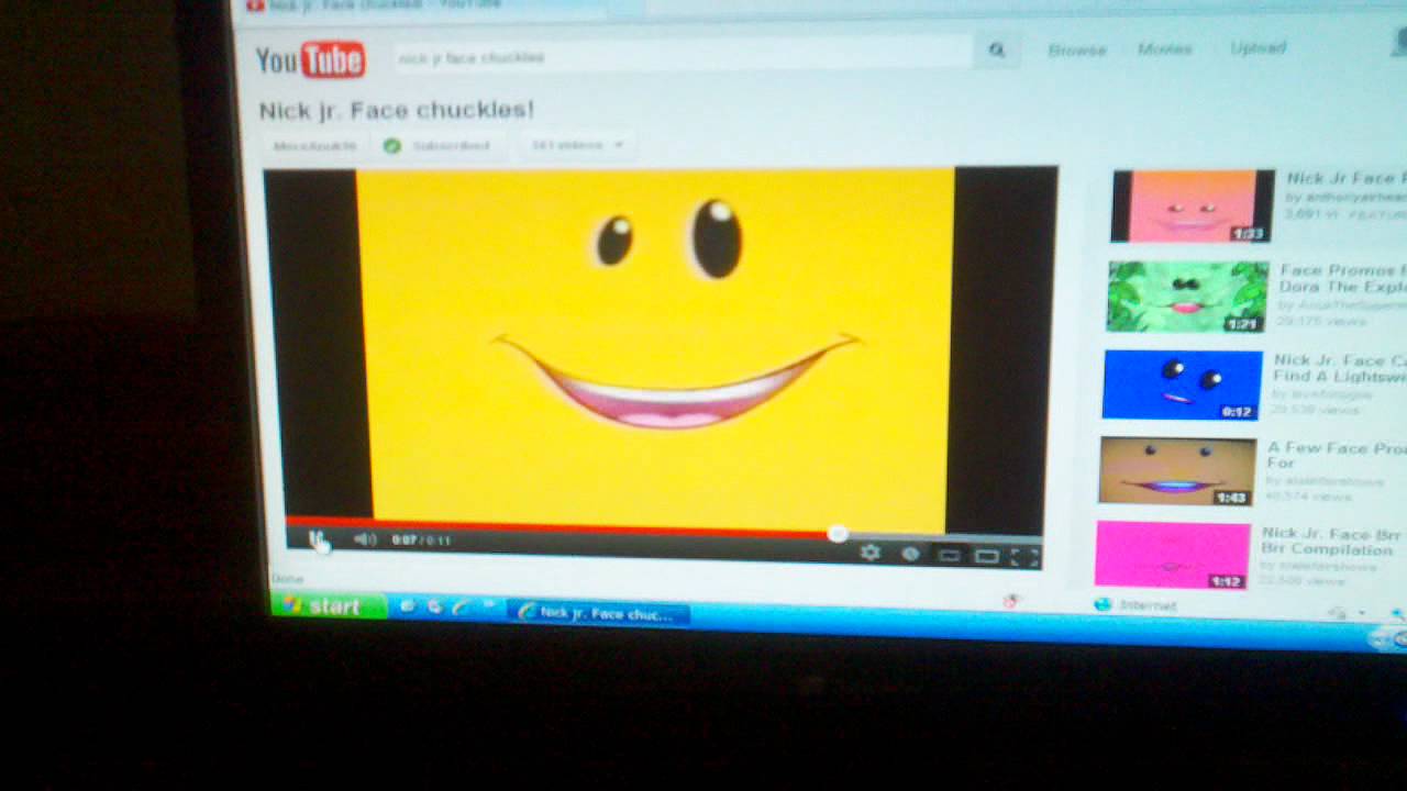 Nick jr face Chuckles - YouTube