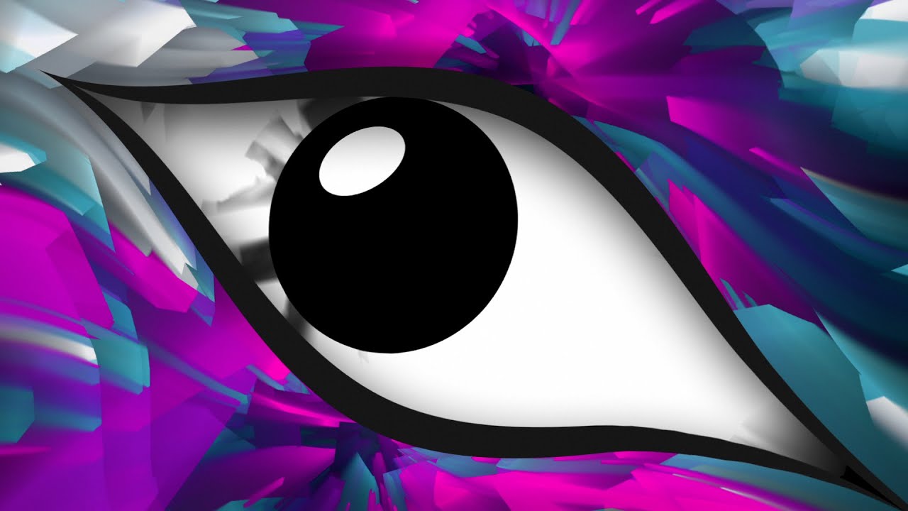 4K Visual Loop - Neon Big Eyes ♩♪♫♬♭♮♯♰♱ - YouTube