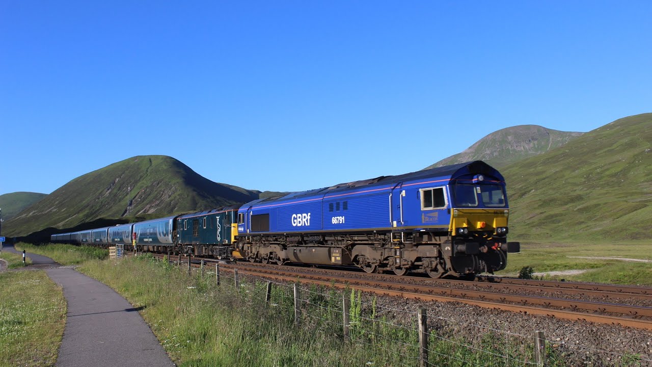 (HD) GBRf Class 66 & 73s on the Caledonian Sleeper - July 2021 - YouTube