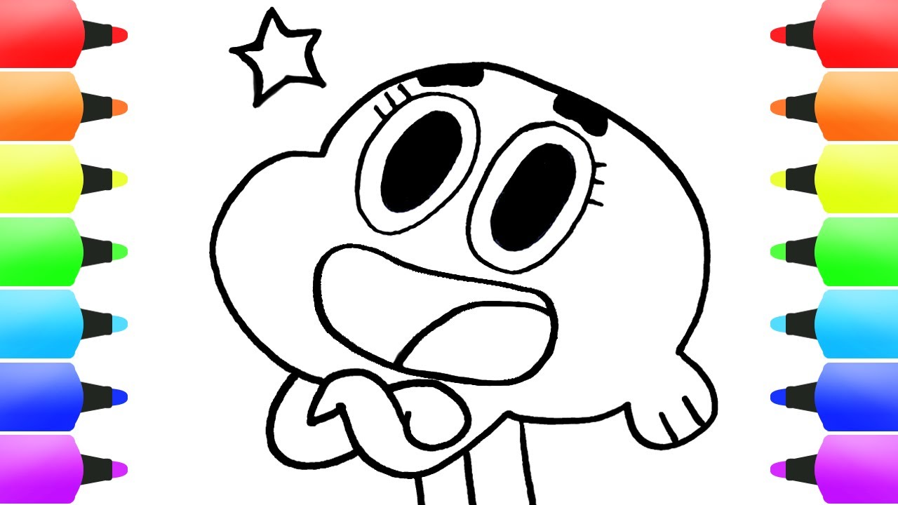 How To Draw DARWIN (Gumball) | Cute Drawing Tutorial - YouTube