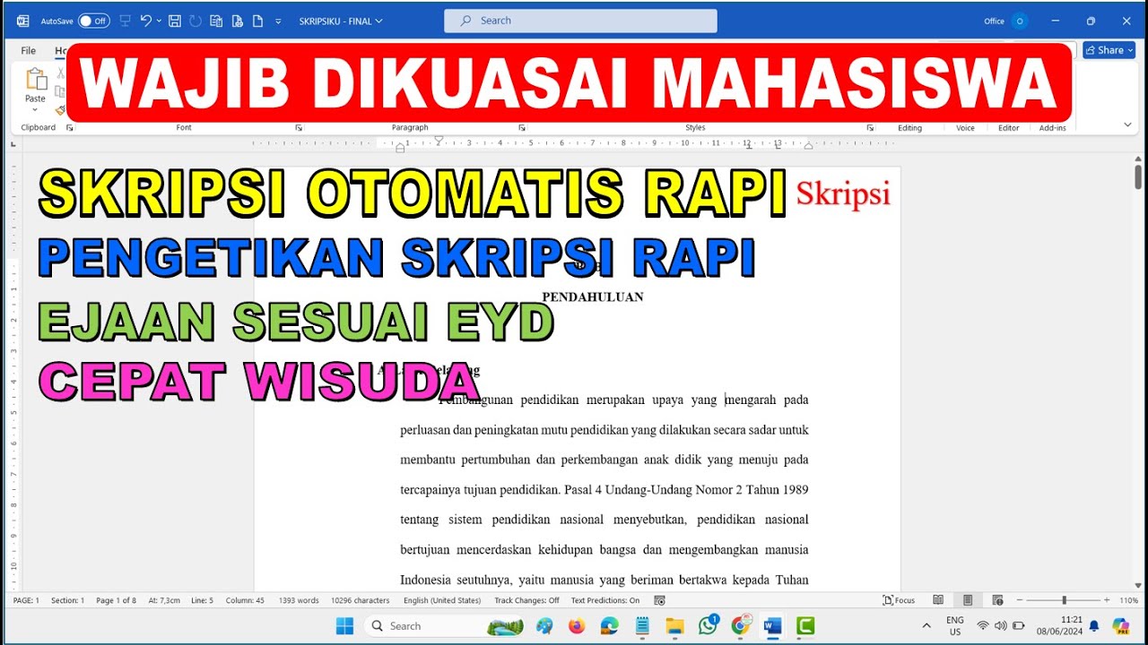 WAJIB DIKUASAI MAHASISWA | Editing Data Skripsi Super Rapi, Keren dan ...