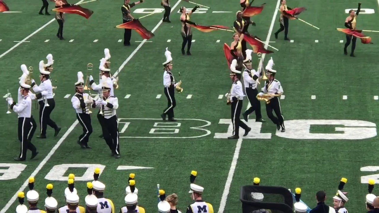 Western Michigan Bronco Marching Band at the Big House - YouTube