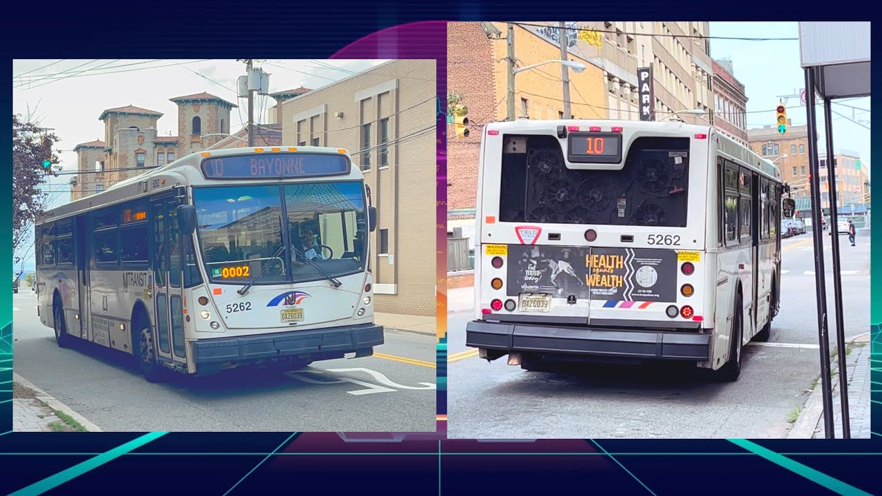 NJ Transit 10 JERSEY CITY JOURNAL SQUARE (NABI 416.15 #5262) - YouTube