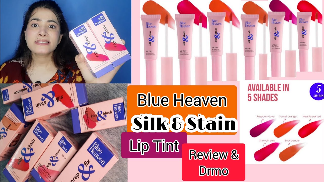 Newly Launched Blue Heaven Silk and Stain Lip and cheek Tint |Blue ...