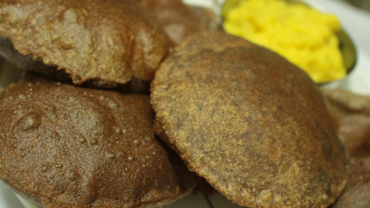 Ragi recipe - Ragi poori - Finger millet (ragi) poori - Finger millet ...