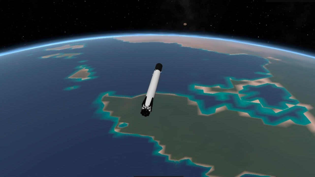 Simplerockets 2 new update falcon 9 accurate landing - YouTube