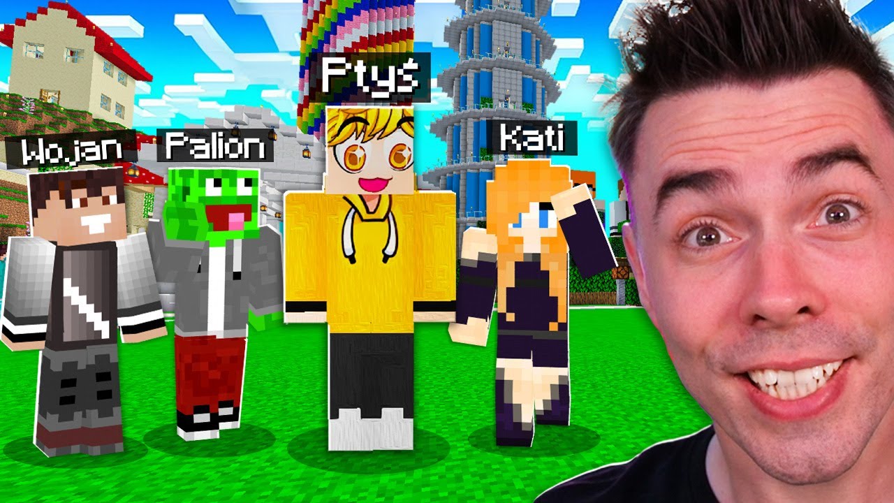 PTYŚ ZMIENIŁ SKINA w Minecraft! - YouTube