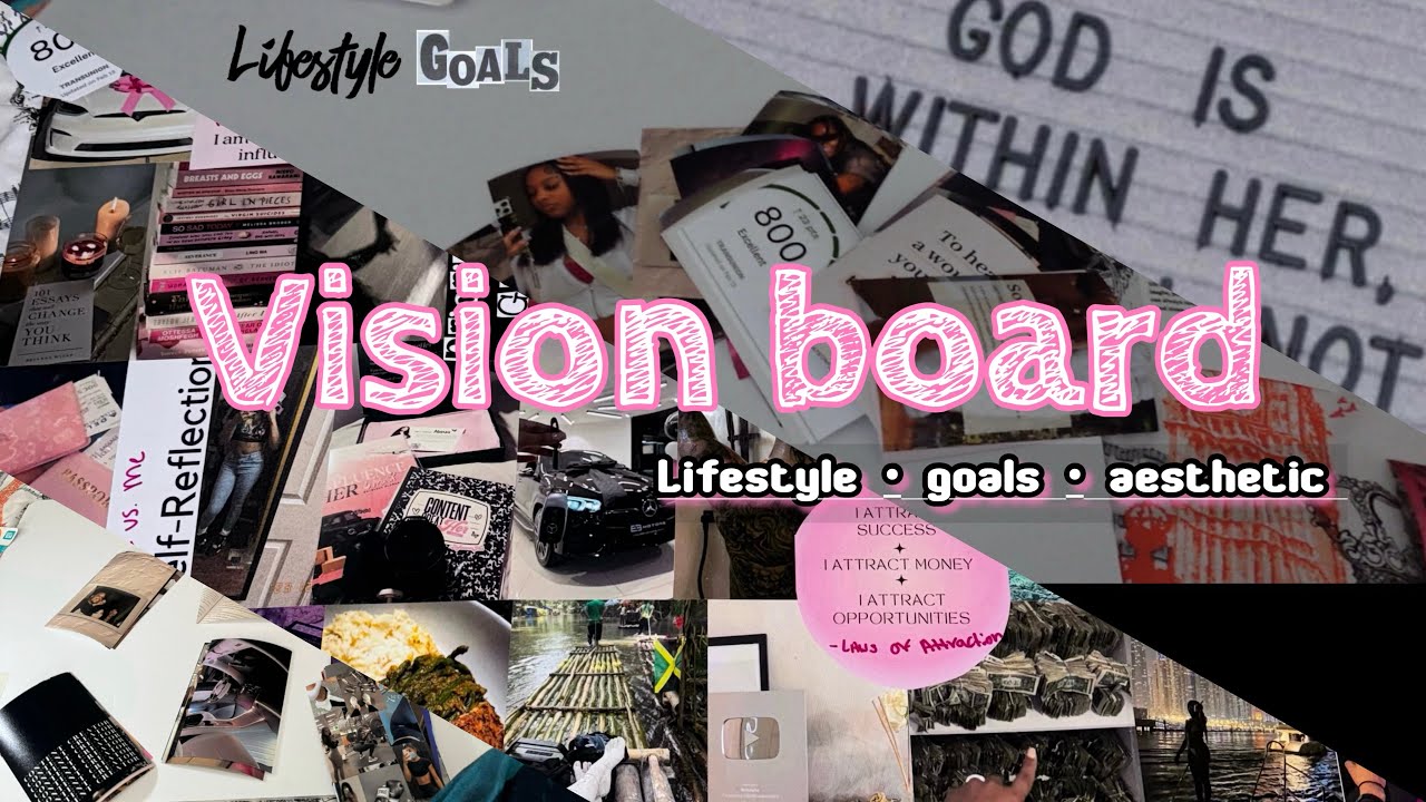 MY VISION BOARD || GOALS • LIFESTYLE • THE FUTURE!!!! - YouTube