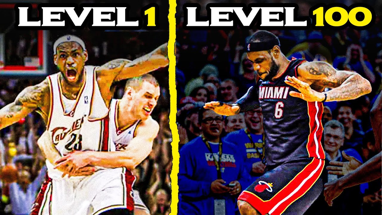 LeBron James Moments - Level 1 to Level 100 - YouTube
