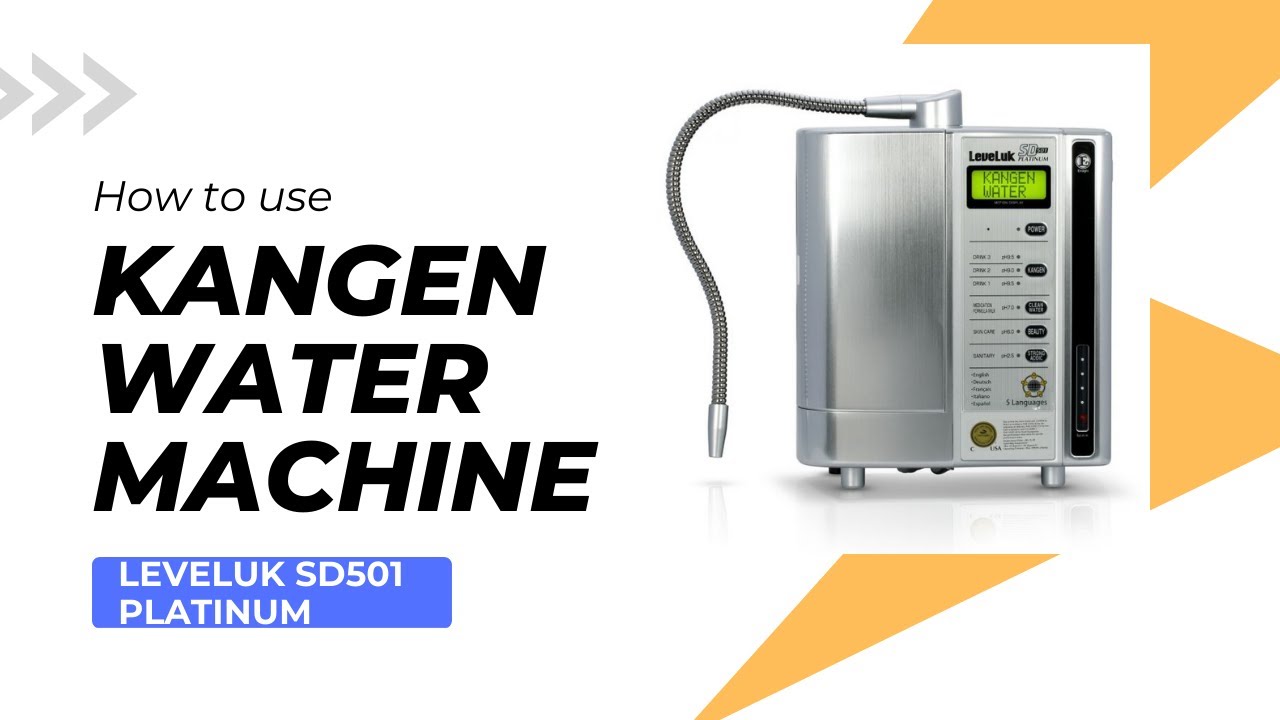 How To Use Kangen Water Machine LeveLuk SD501 Platinum For Alkaline ...