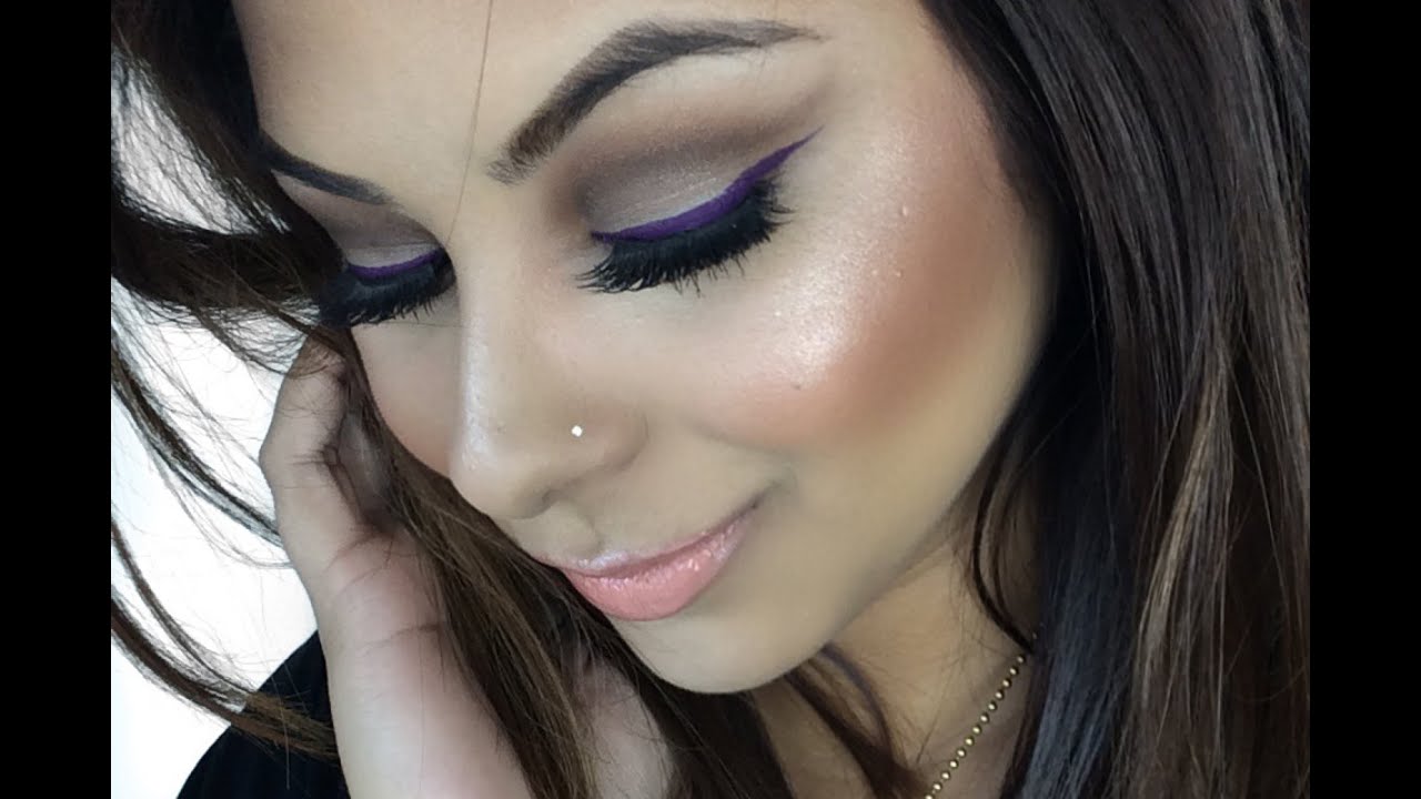 Bold Purple Liner | Soft Cut Crease ft. OFRA - YouTube