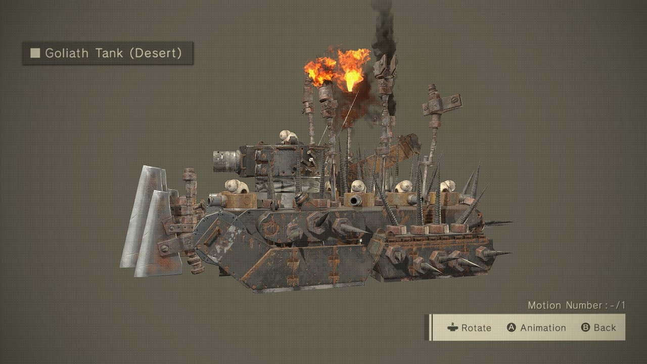 NieR Automata | Game | Units | Goliath Tank (Desert) - YouTube