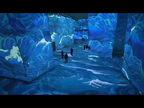 3D Interactive Flower Sea Immersive Dream Forest Ocean Wall and Ground ...