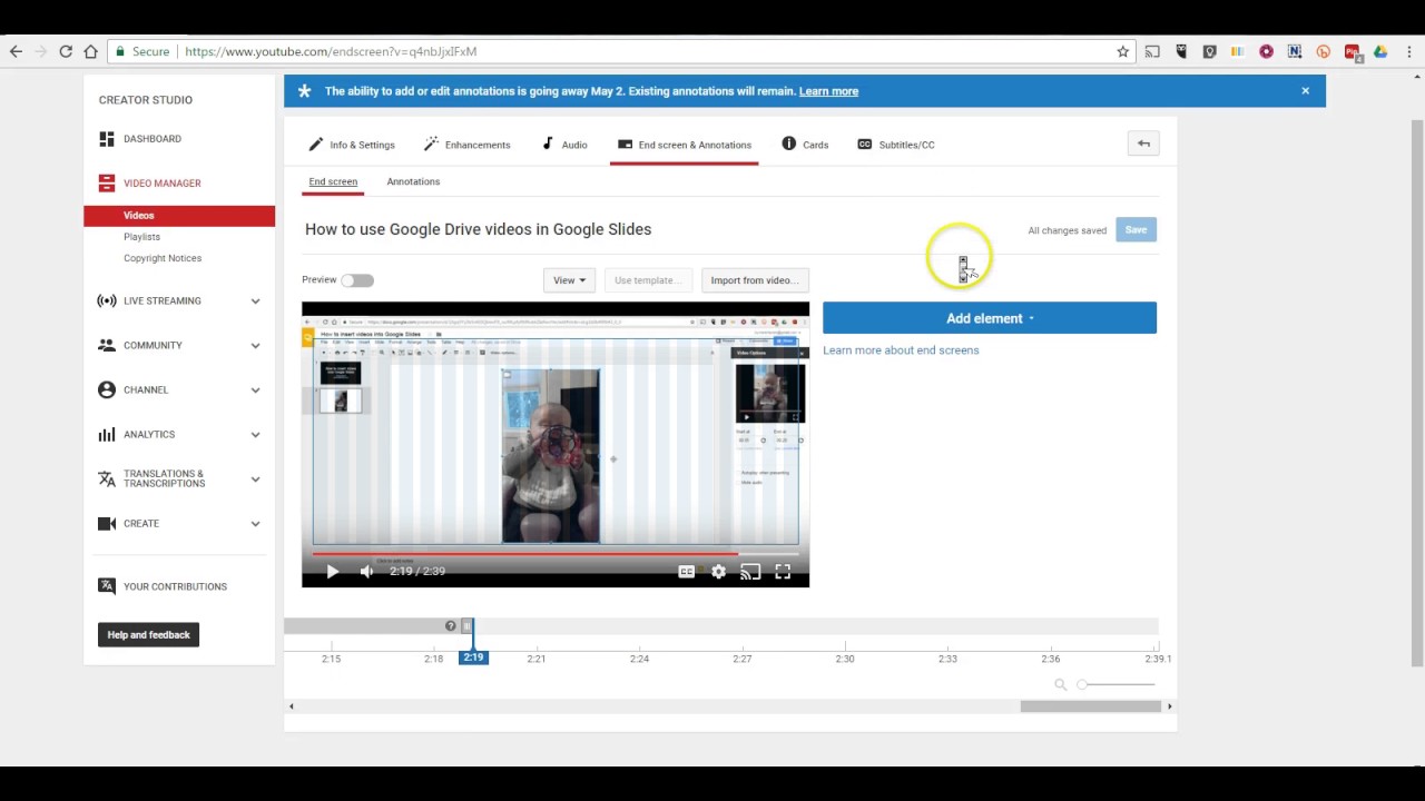 How to Add Interactive End Screens to YouTube Videos - YouTube