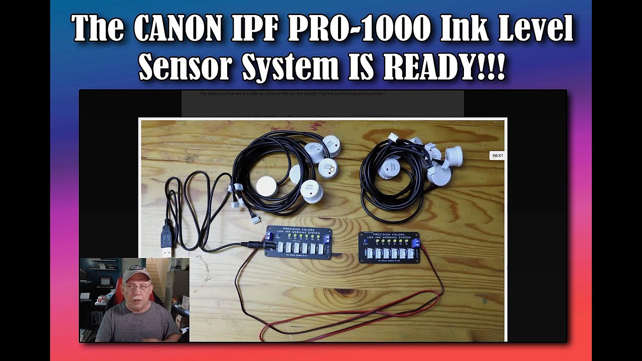 The CANON IPF PRO 1000 Ink Level Sensor System IS READY!!! - YouTube