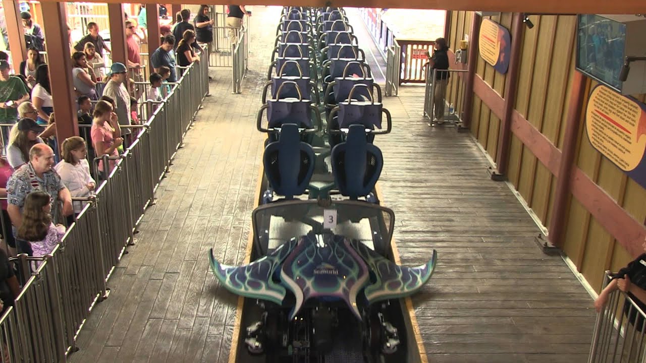 Manta Coaster at Sea World - ON LOCATION - YouTube