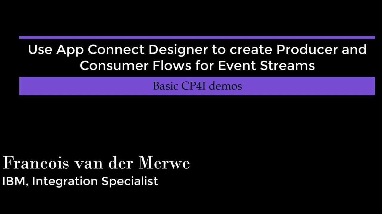 Use App Connect Designer to produce and consume messages from IBM Event Streams - YouTube