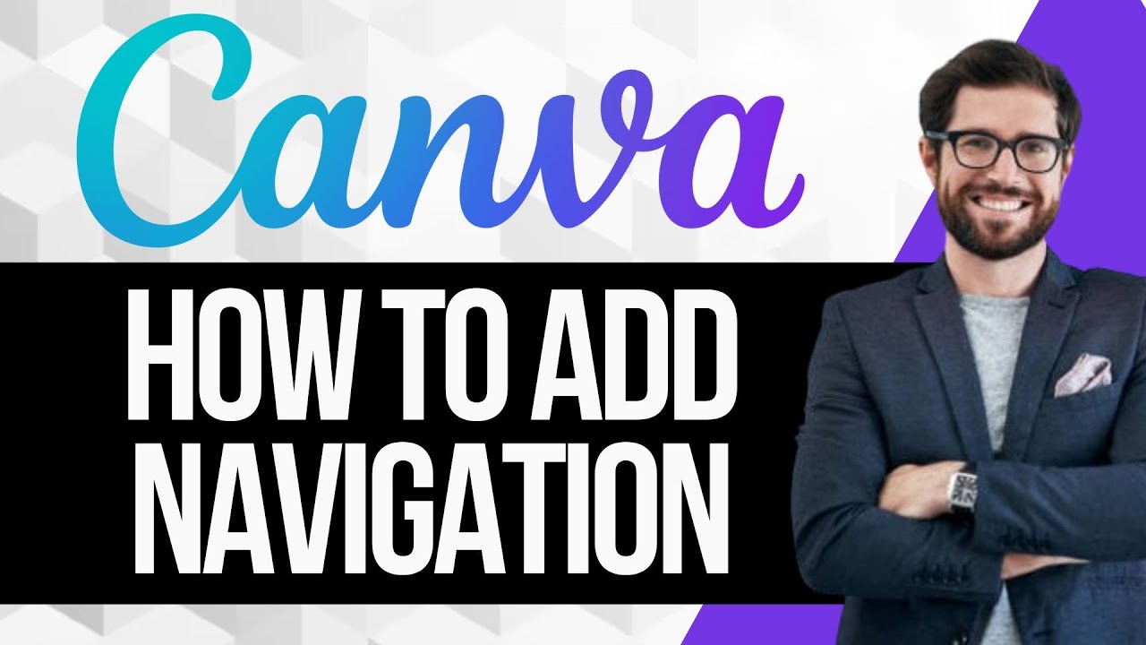 How to Add Navigation in Canva Website - YouTube