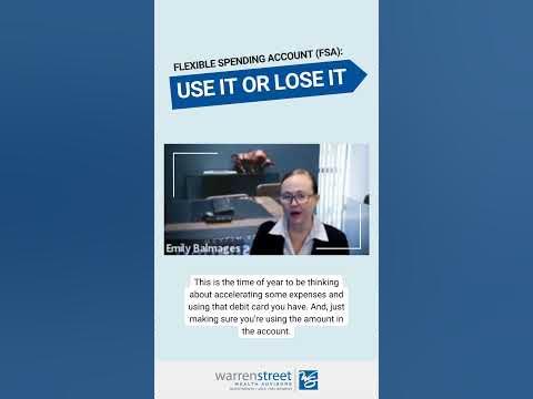 FSA: Use It Or Lose It - YouTube
