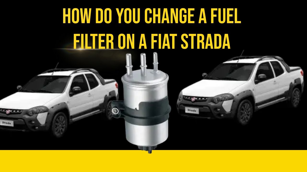 How do you change a fuel filter on a Fiat Strada - YouTube