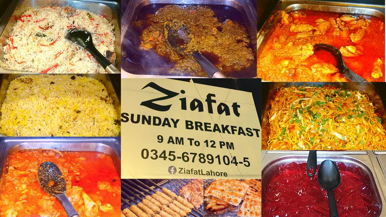 Dinner at Ziafat Restaurant Lahore Buffet - YouTube