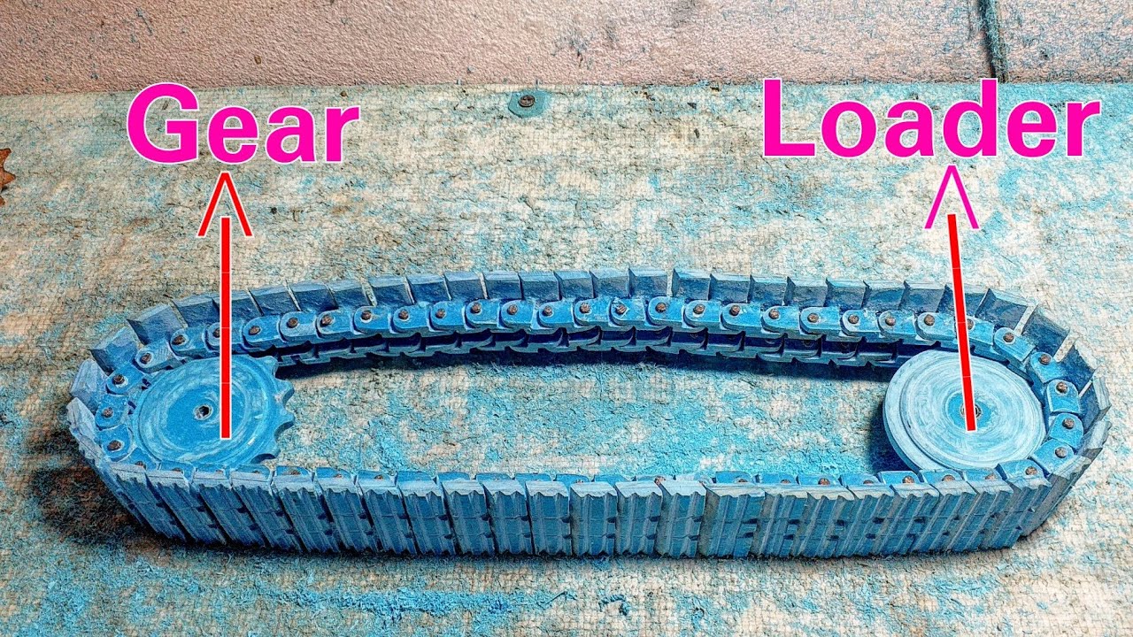 HOW TO MAKE DRIVE GEAR AND LOADER RC EXCAVATOR Made of PVC (Part 2 ...