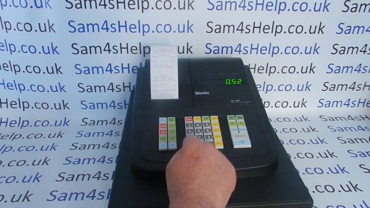 Department Price Programming Sam4S ER-180U / ER180U / 180U / ER-180 ...