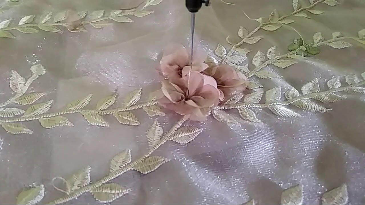 Bunga bordir kombinasi bunga 3D *Hacim Bordir** - YouTube