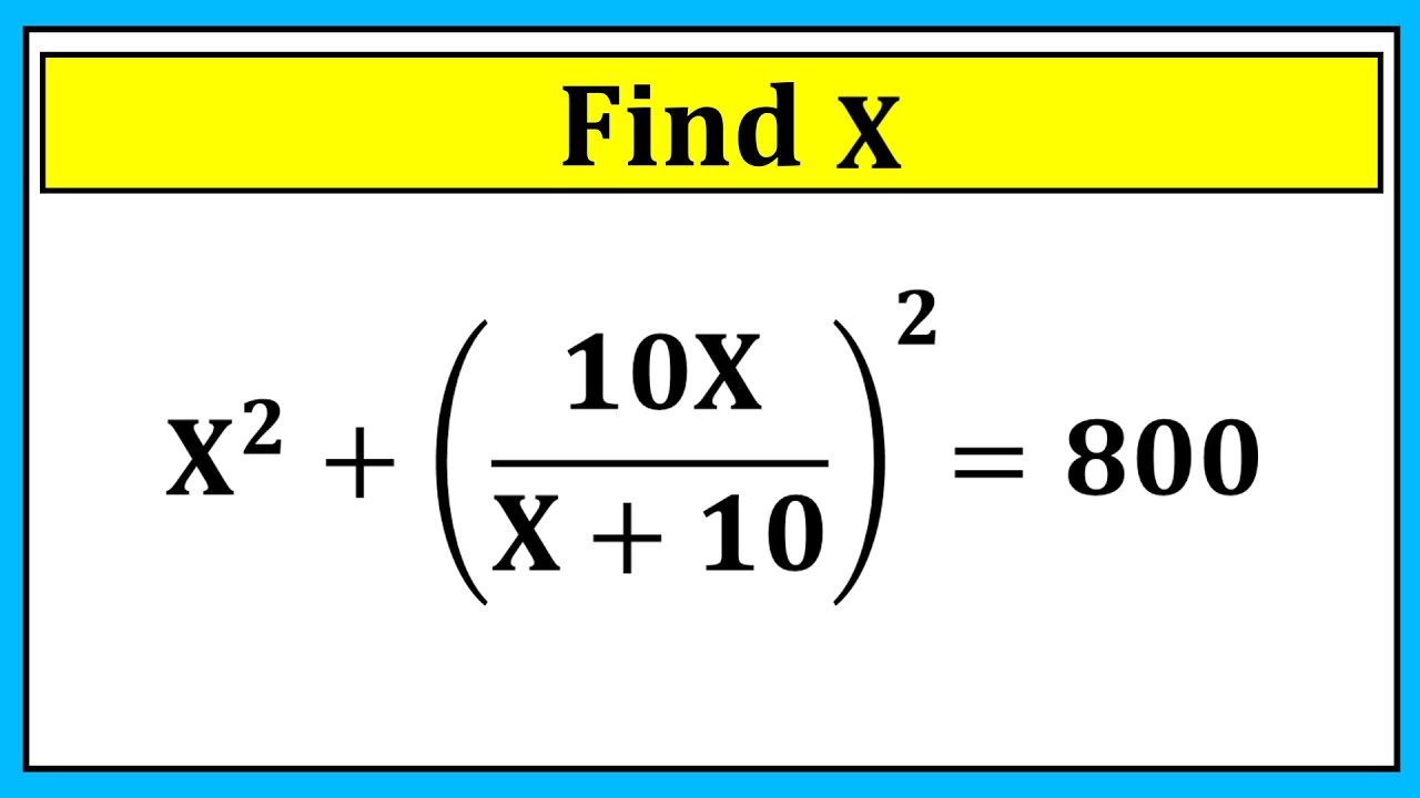 Nice Algebra Math Simplification | Find all Values of X | Algebra - YouTube