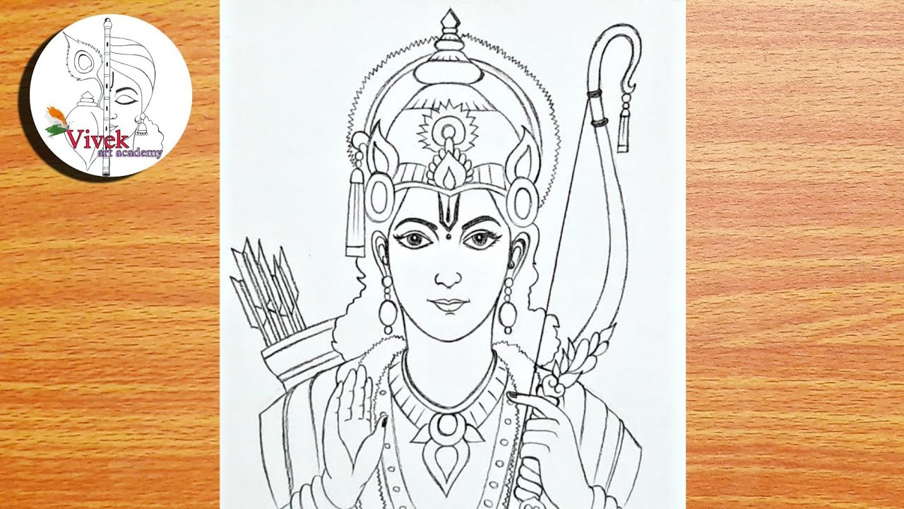 Dussehra Special Drawing | Lord Shree Ram Drawing step by step | How to ...
