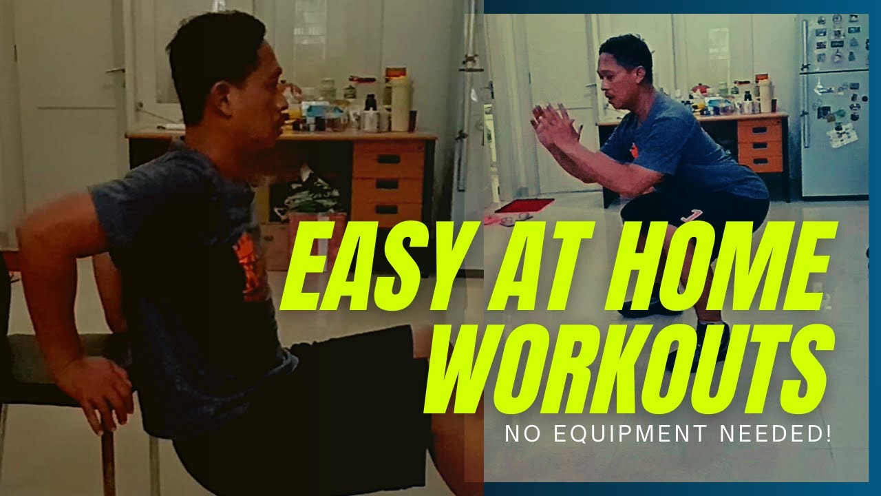 EASY AT HOME WORKOUT ??? #upper body and lower body workout - YouTube