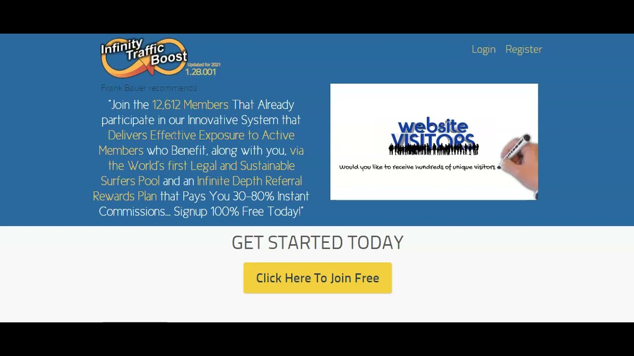 Infinity Traffic Boost. My Life Time Free Traffic Method. Proof it's ...