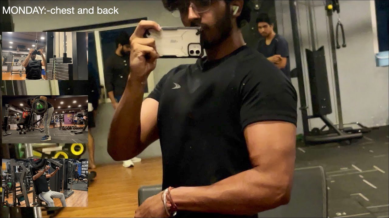 Monday split chest and back - YouTube