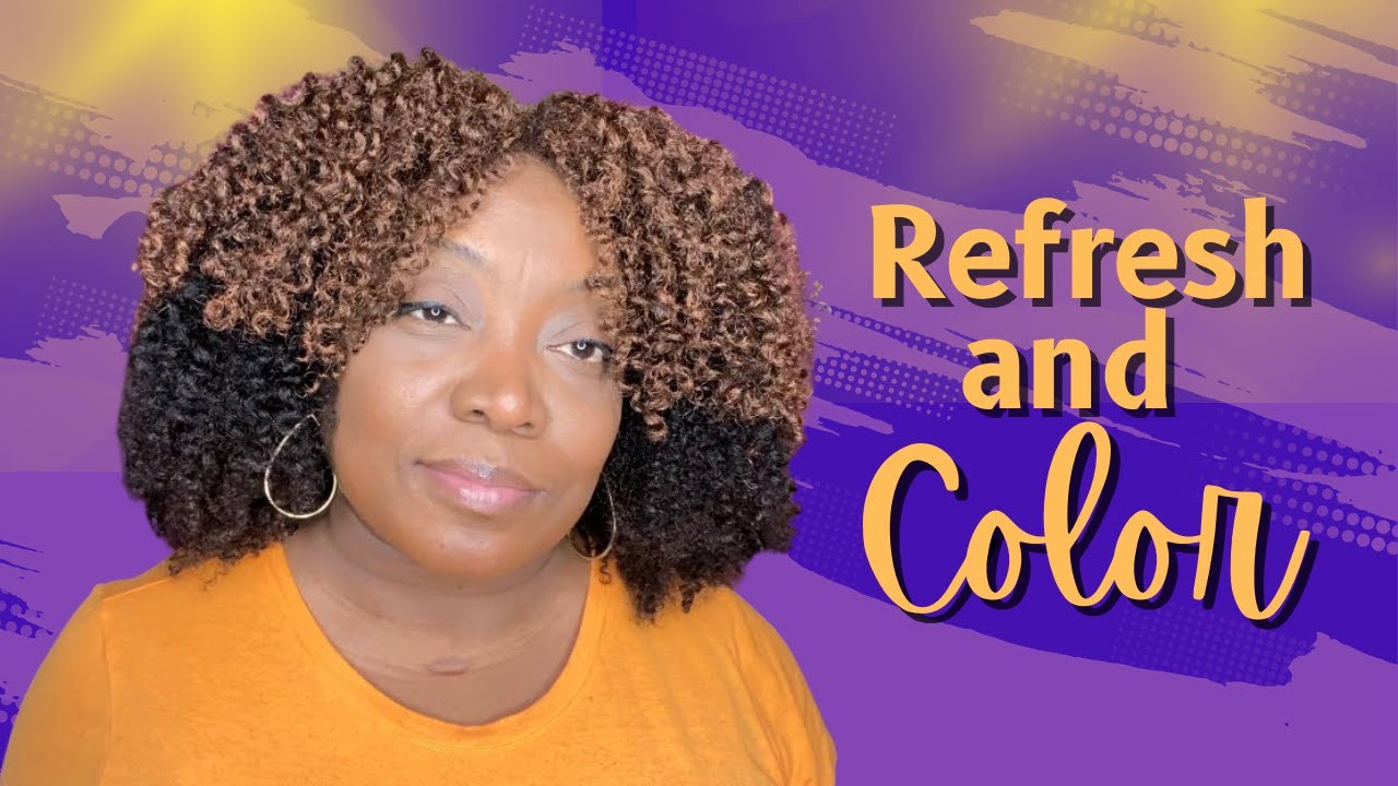 Refresh and Color | Type 4 Natural Hair - YouTube