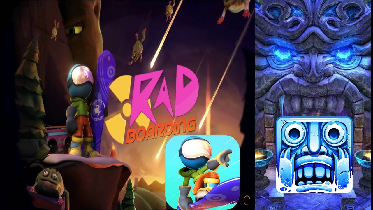 RAD Boarding Vs Temple Run 2 Frozen Shadows - Endless Run Gameplay ...
