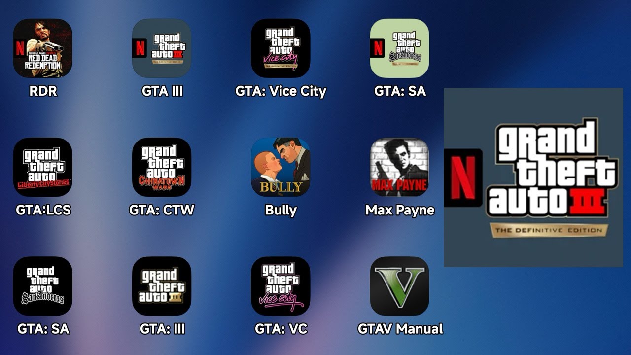 Grand Theft Auto III: Definitive Edition (NETFLIX) - Latest New/Old ...