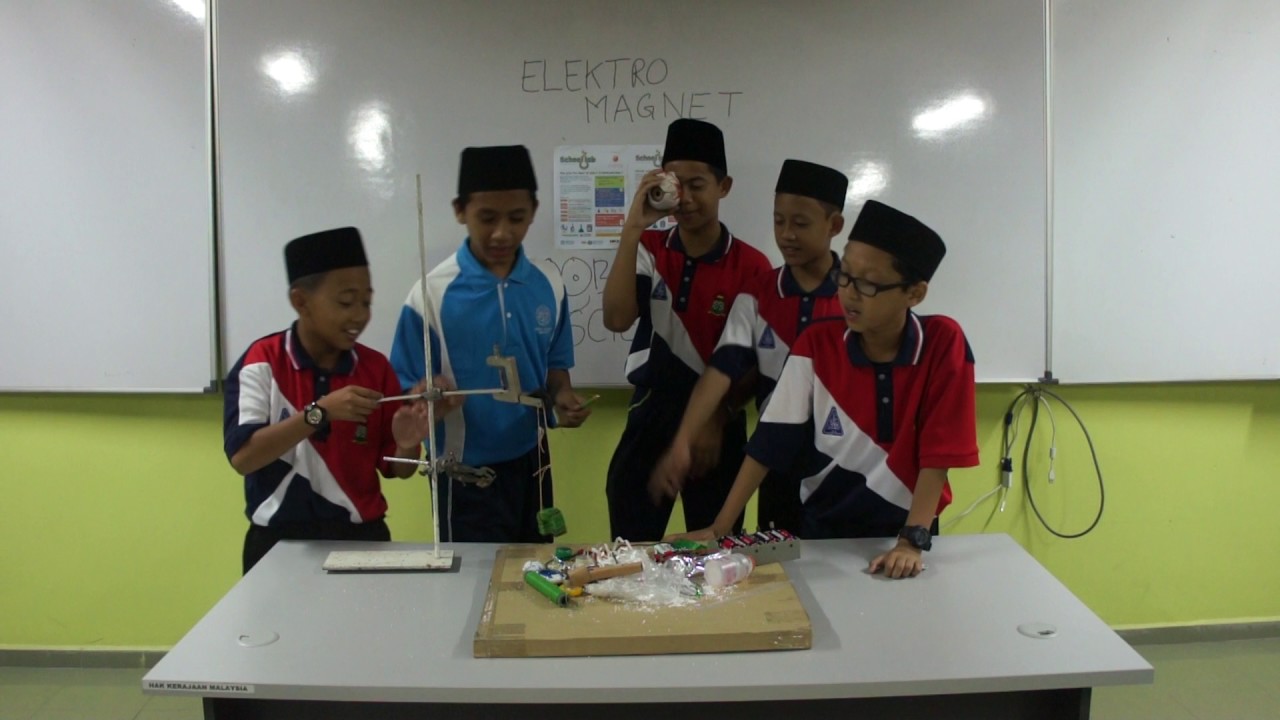 SMKA SEGAMAT: NOOB SCIENTISTS - ELEKTROMAGNET - YouTube