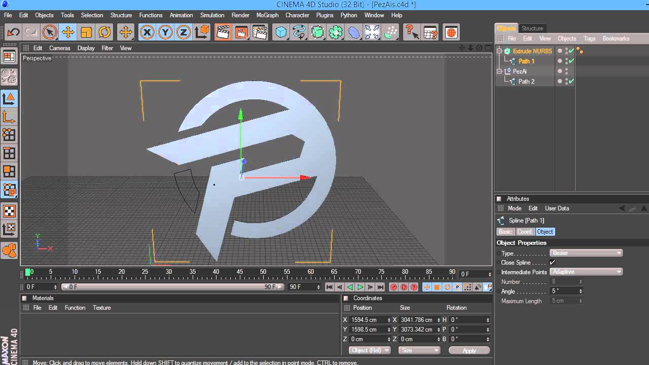 How to make a logo 3D with Cinema 4D - YouTube