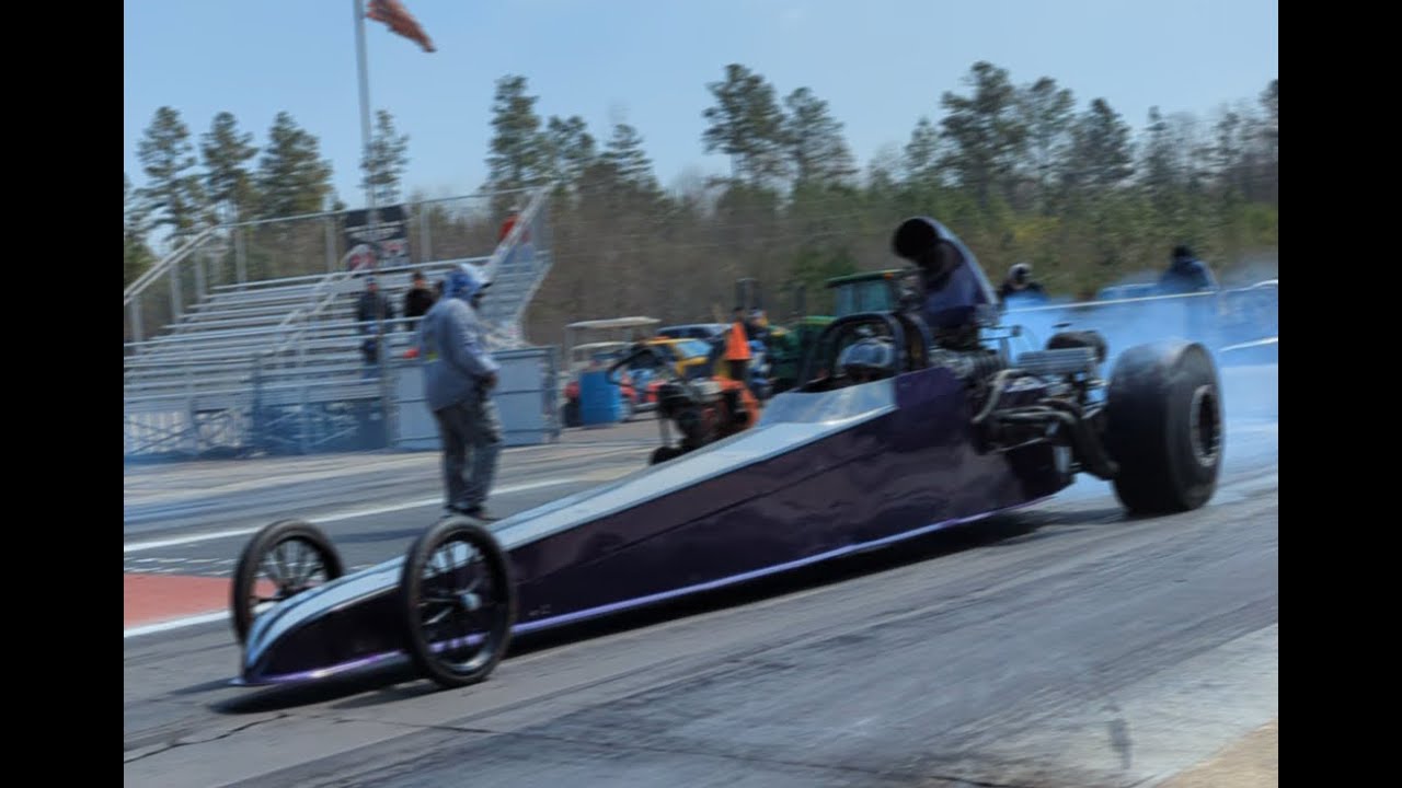Drag Racing the Purple Rail's 1st Race - YouTube