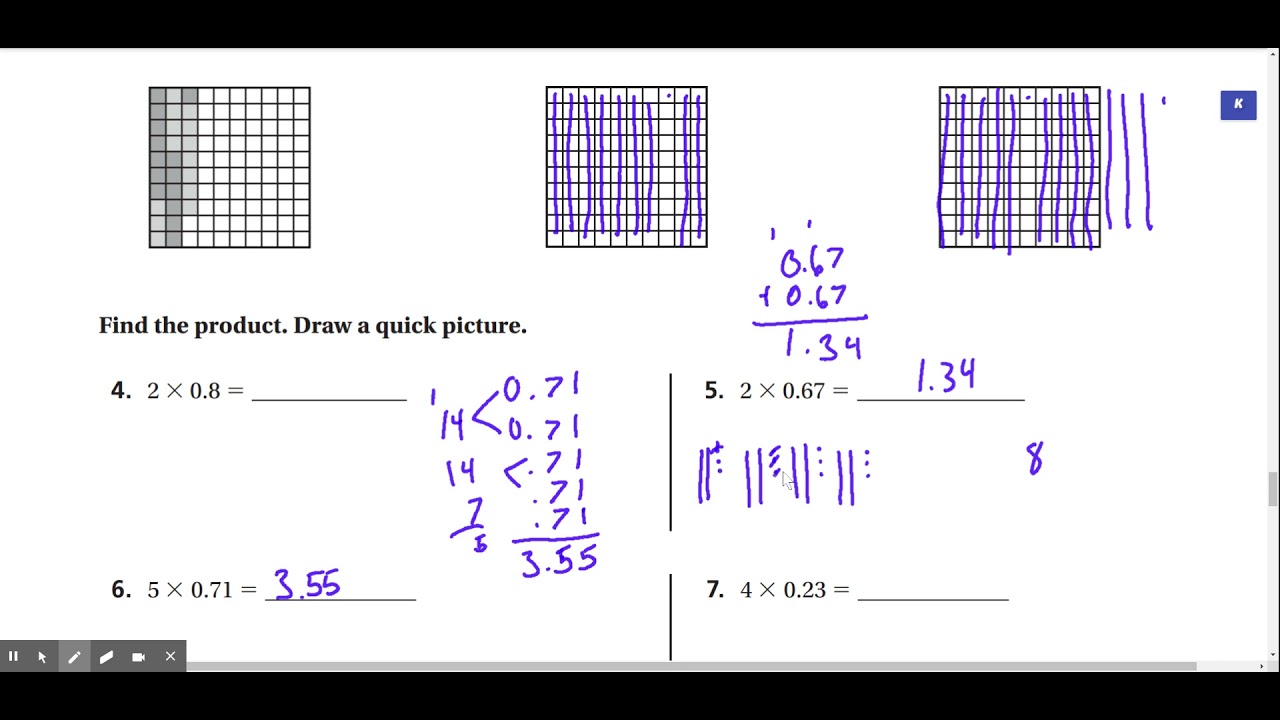Lesson 4.2 Investigate • Multiply Decimals and Whole Numbers - YouTube