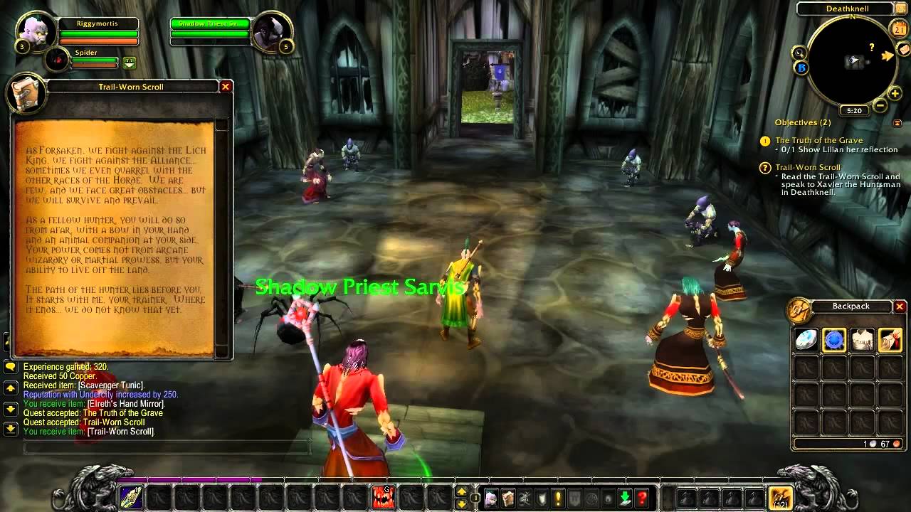 WoW Cataclysm Guide - Forsaken Starting Zone (1-5) - YouTube