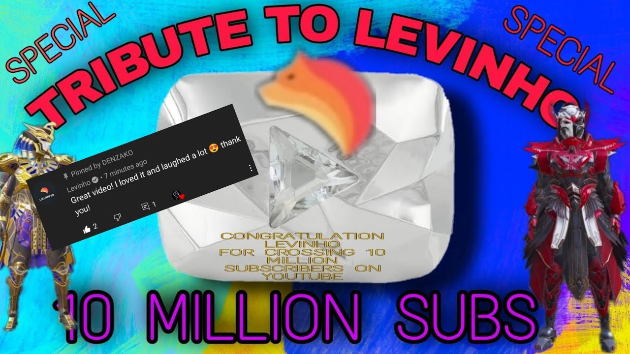 LEVINHO 10 MILLION SUBSCRIBERS SPECIAL | LEVINHO COMMENTED ️ - YouTube