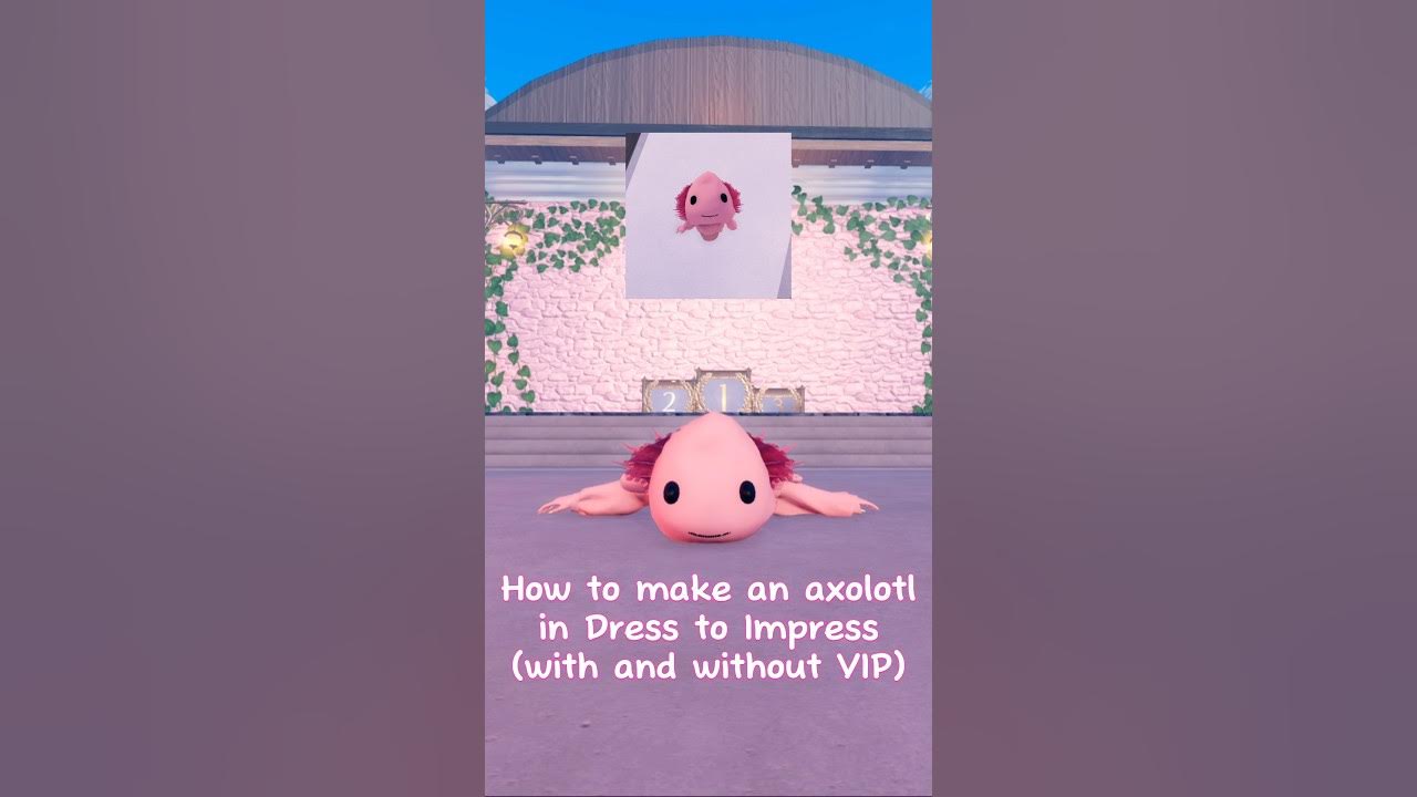How to dress up as a axolotl in Dress to Impress - YouTube
