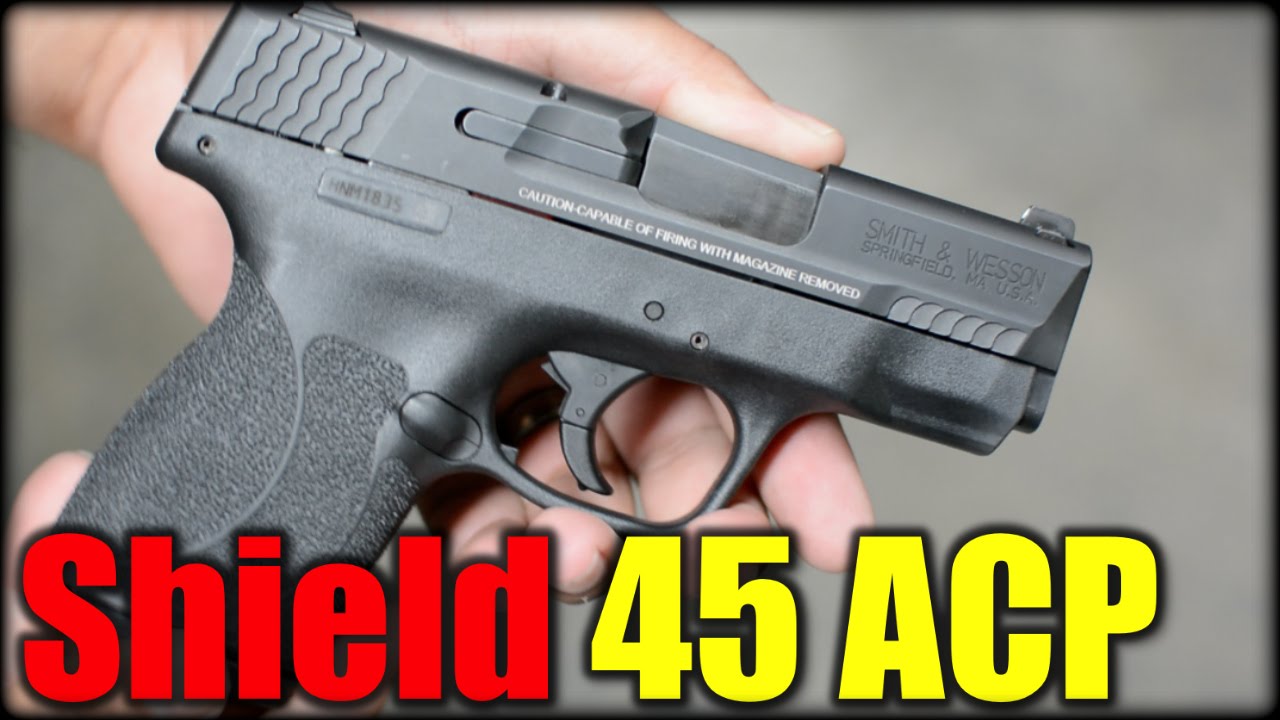 S&W M&P Shield 45 ACP| First Shots GoPro - YouTube