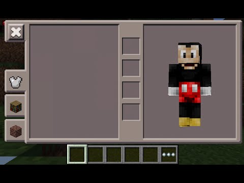 Minecraft PE - Mickey Mouse Skin Costume - YouTube