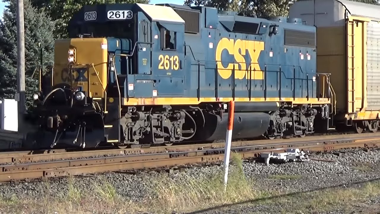 CSX Autorack Train - YouTube