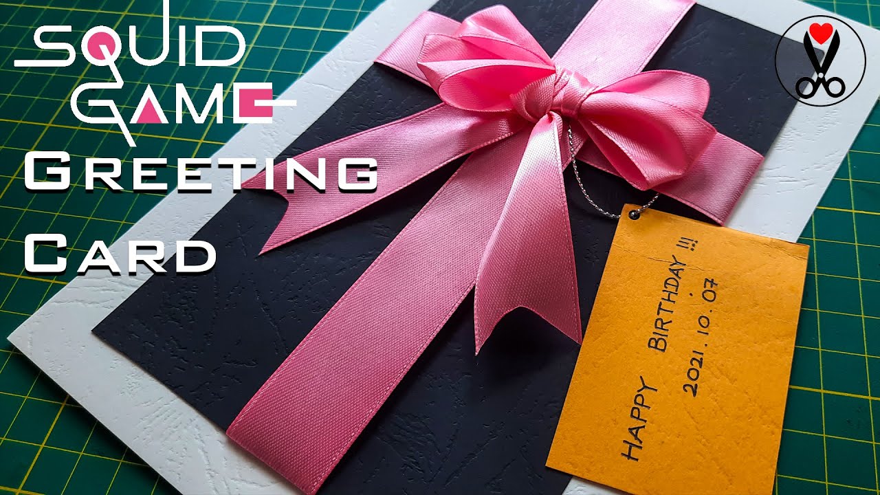 Birthday Card Ideas Easy | Handmade : Squid Game DIYS | Squid Game ...
